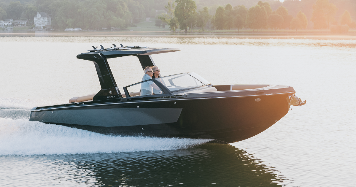 Aviara boats on display at the Fort Lauderdale International Boat Show