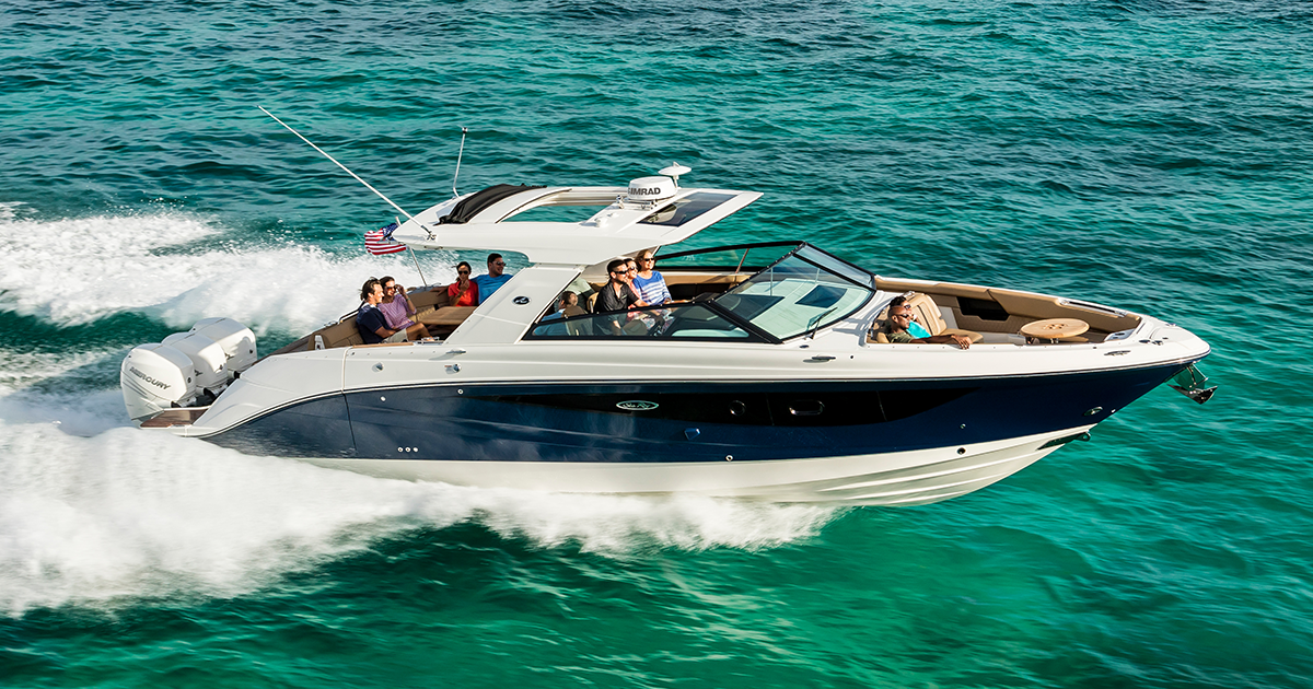 Sea Ray on display at the Fort Lauderdale International Boat Show